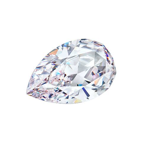 Cubic Zirconia Pear Diamond - Preciosa Components