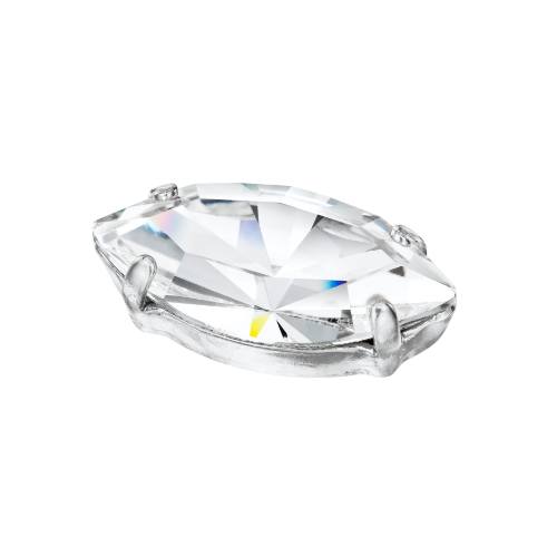 Navette MAXIMA in Jewelry Cup, Silver - Preciosa Components